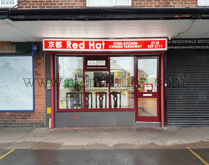 Red Hat's menu, Chinese takeaway and delivery in Nottingham